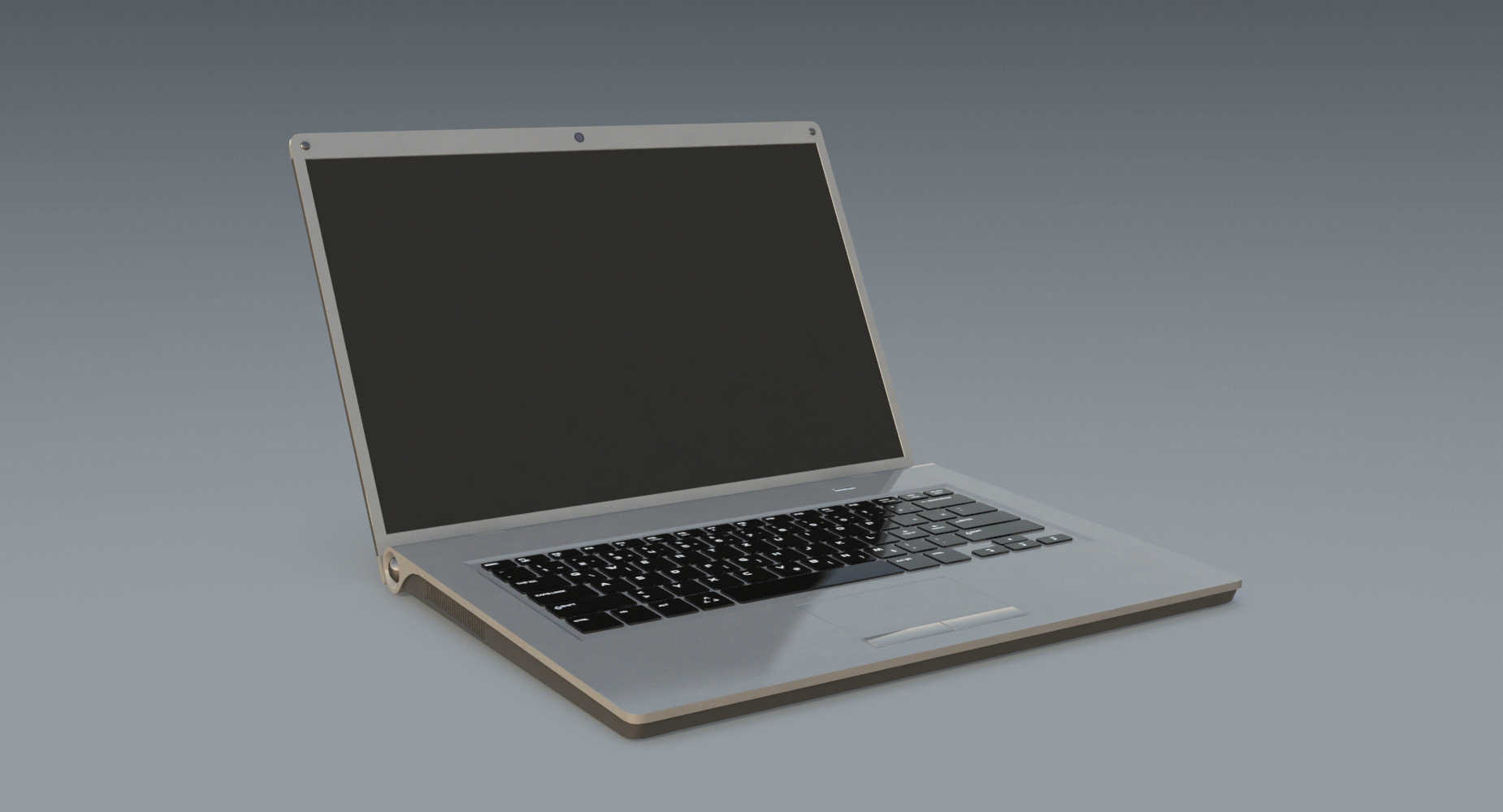 unity laptop 3d obj