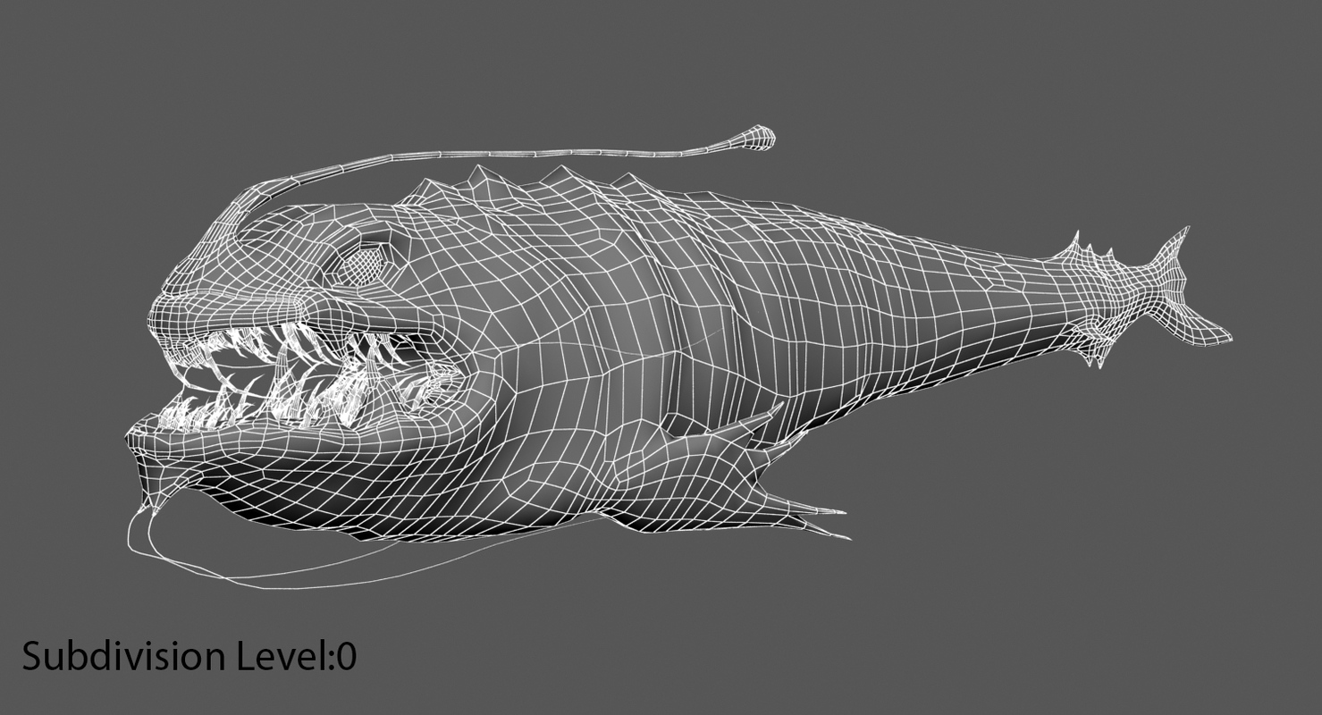 sea monster 3d model
