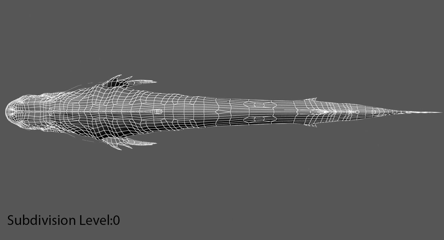 sea monster 3d model