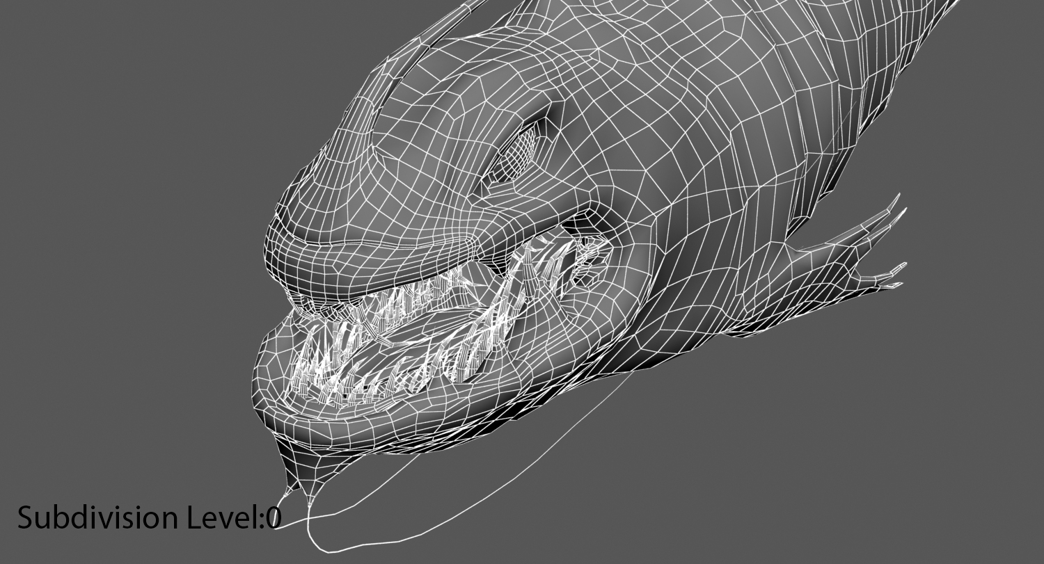 sea monster 3d model