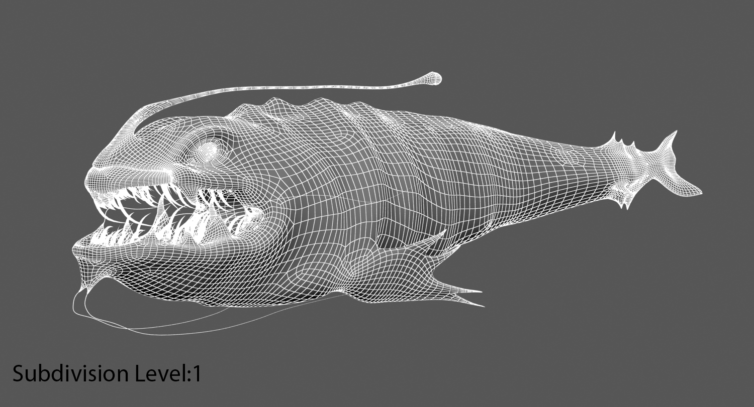 sea monster 3d model