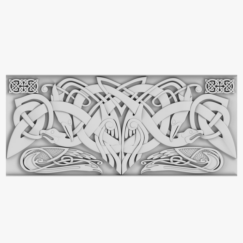 celtic ornament 02 3d blend
