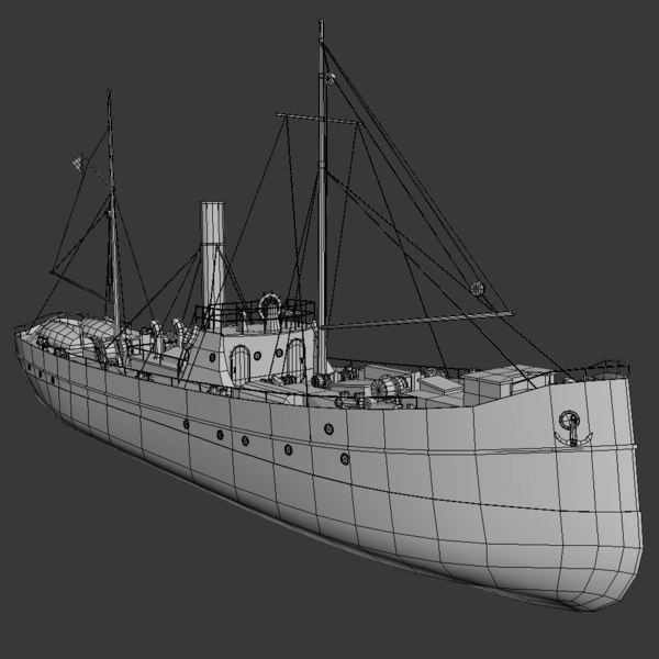 3d background steamship ship