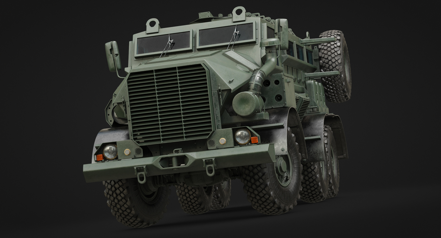 3d truck military casspir mk model