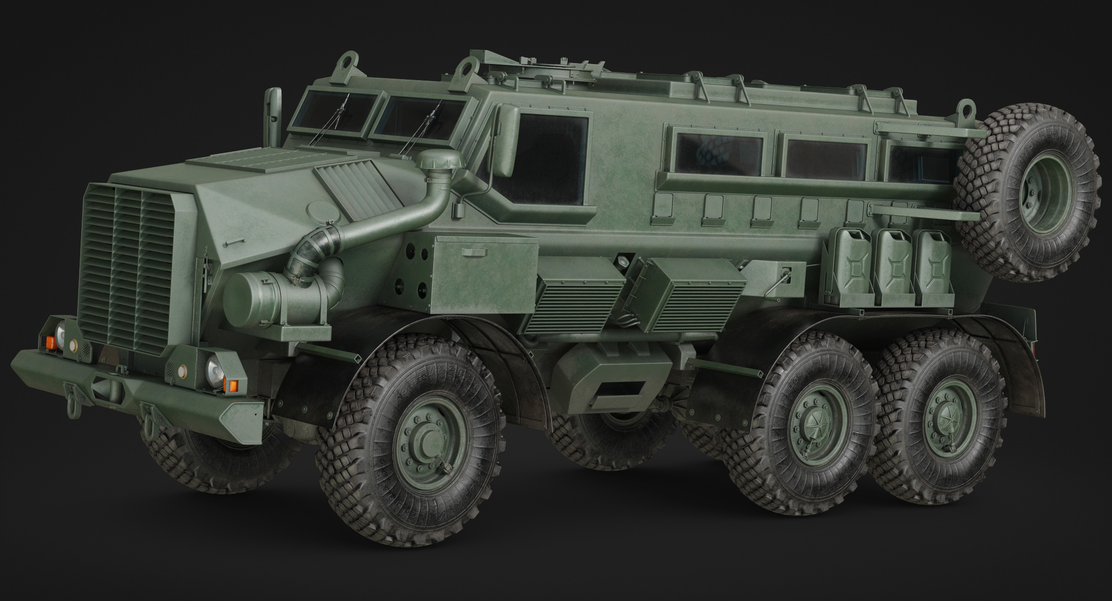 3d truck military casspir mk model
