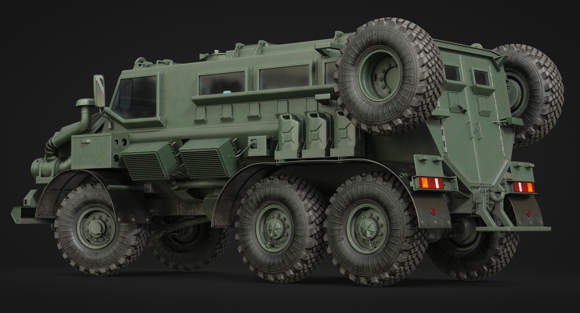 3d truck military casspir mk model