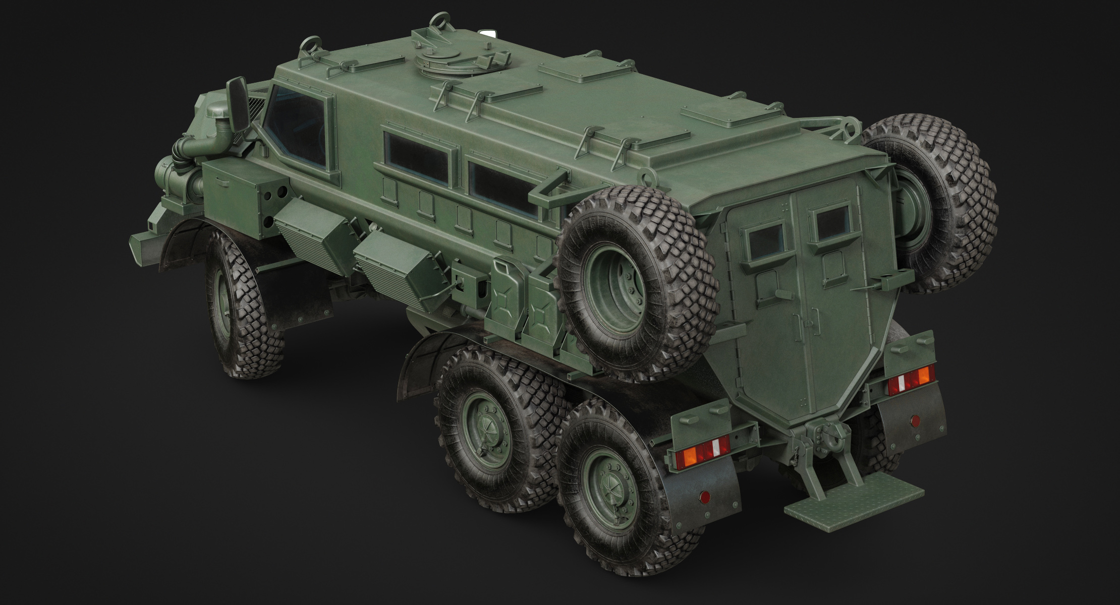 3d truck military casspir mk model