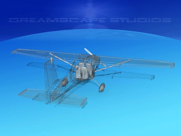 cessna 172 skyhawk 3d dxf