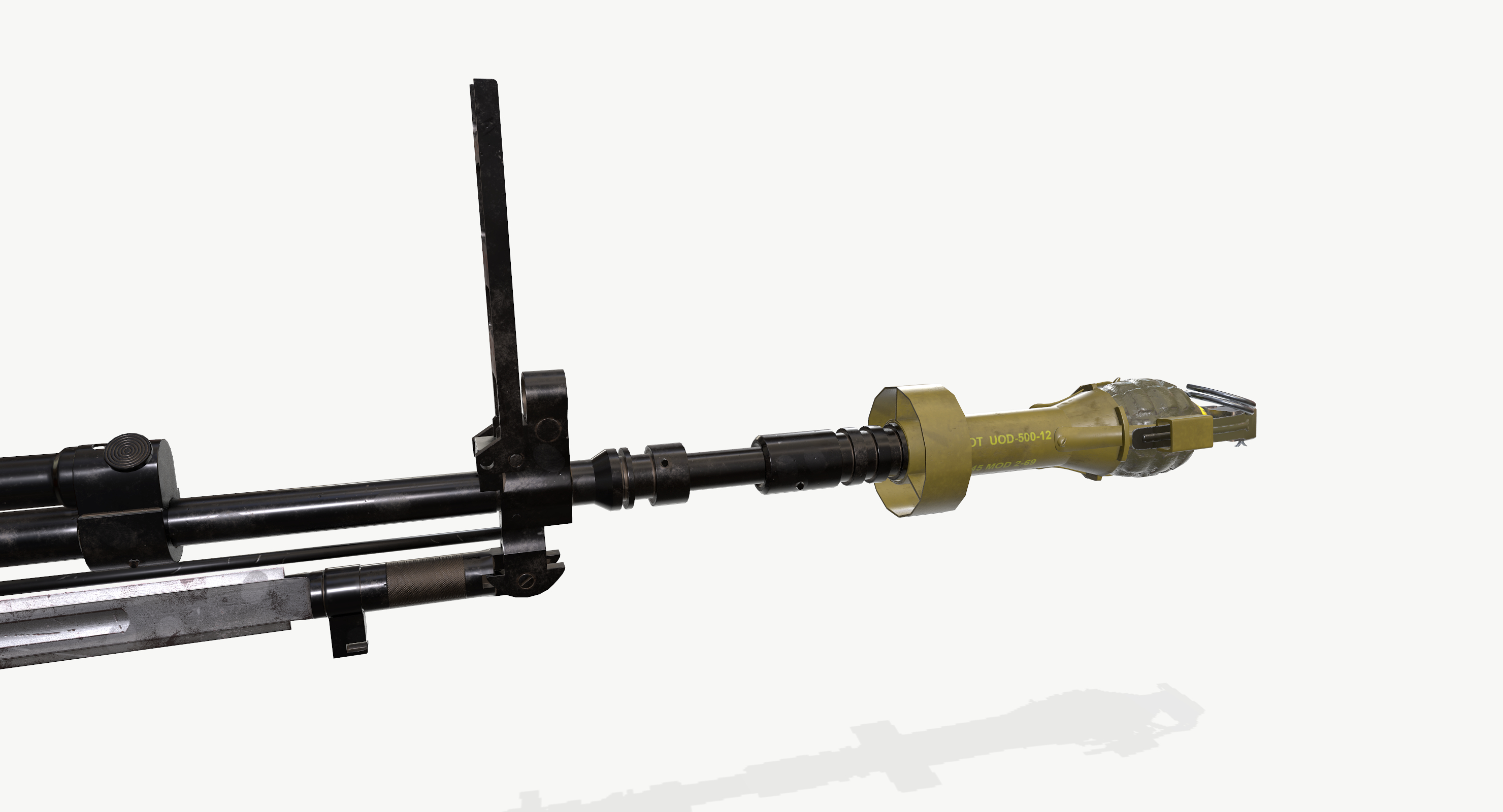 Yugo Iugoslavo SKS Rifle Grenade Munição Stripper Modelo 3D ...