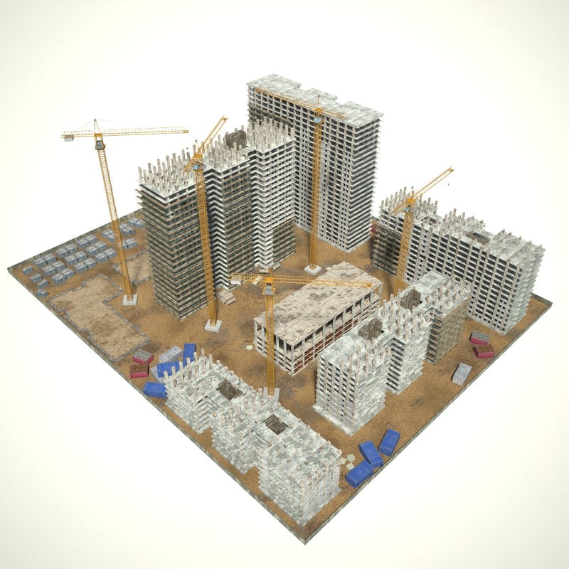 construction site 3d max