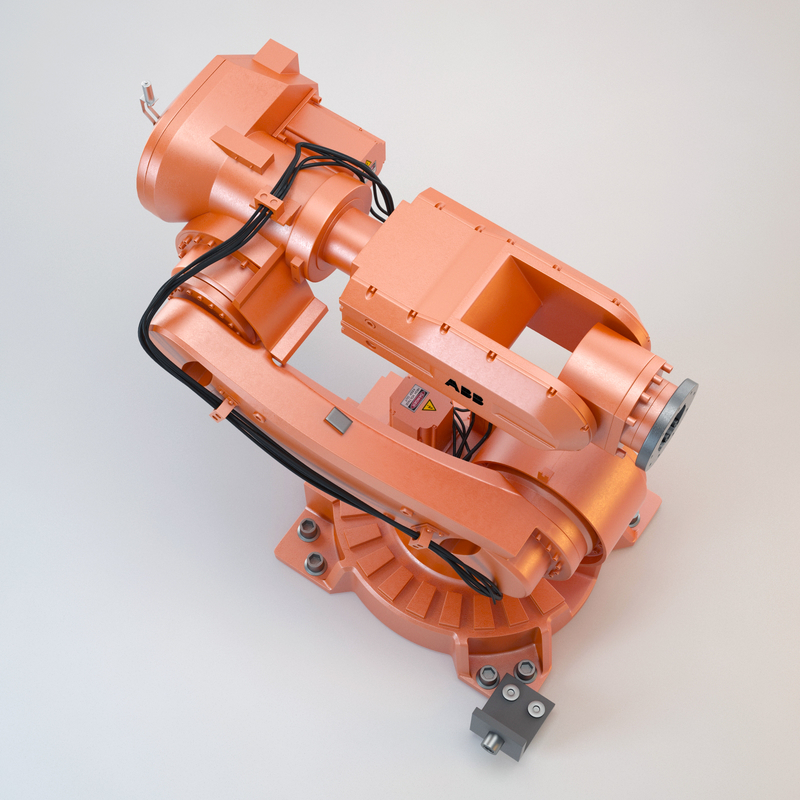 abb irb 6620 industrial robot 3d model