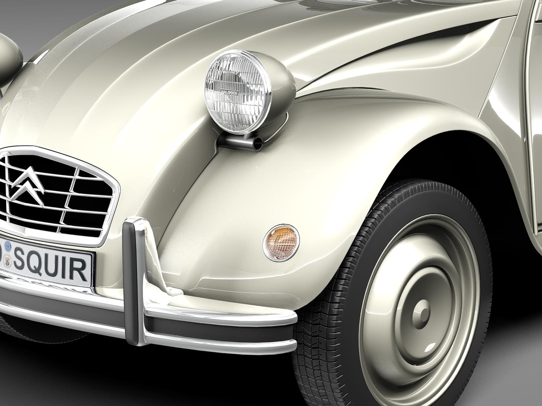 citroen 2cv 2 3d model