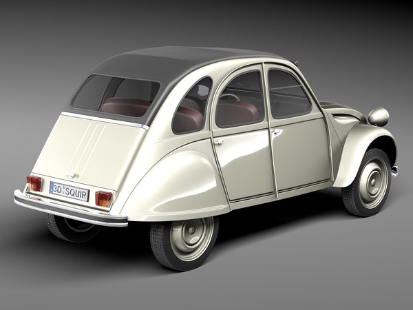 citroen 2cv 2 3d model