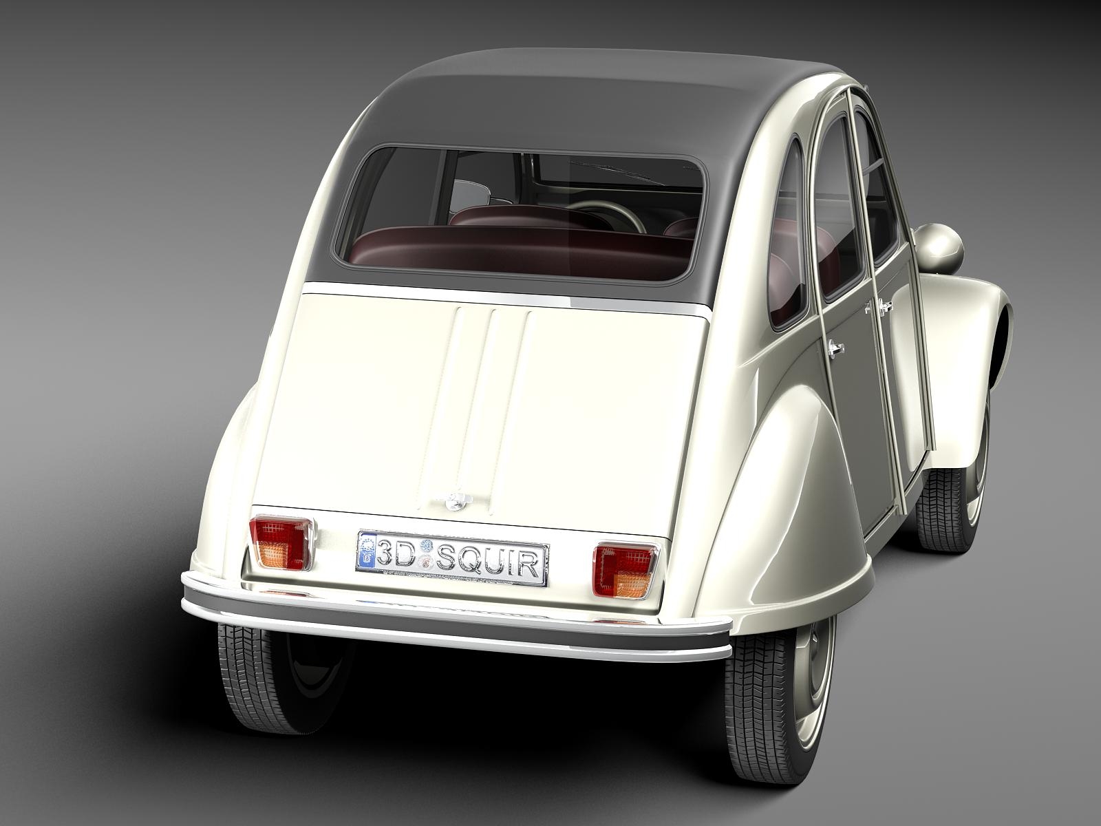 citroen 2cv 2 3d model