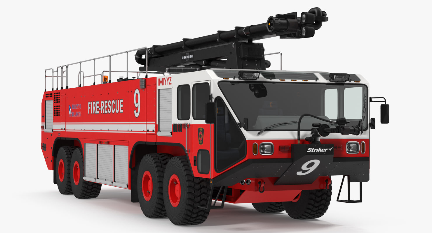 3d model oshkosh striker 4500 arff