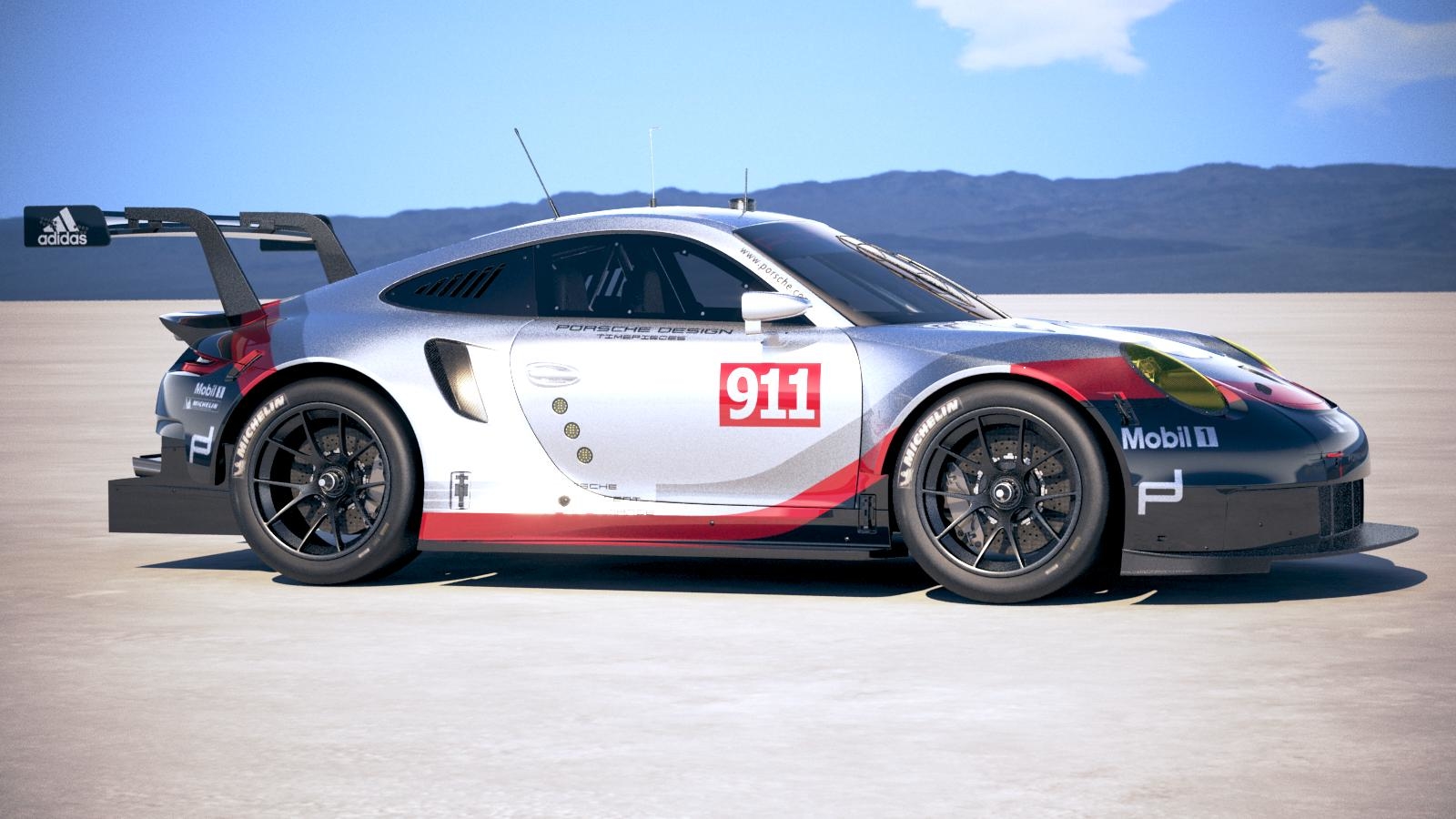 3d porsche rsr 2017