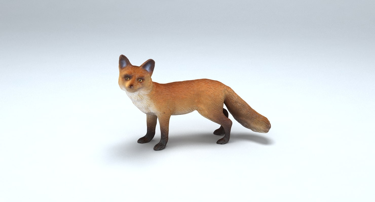 3d fox model
