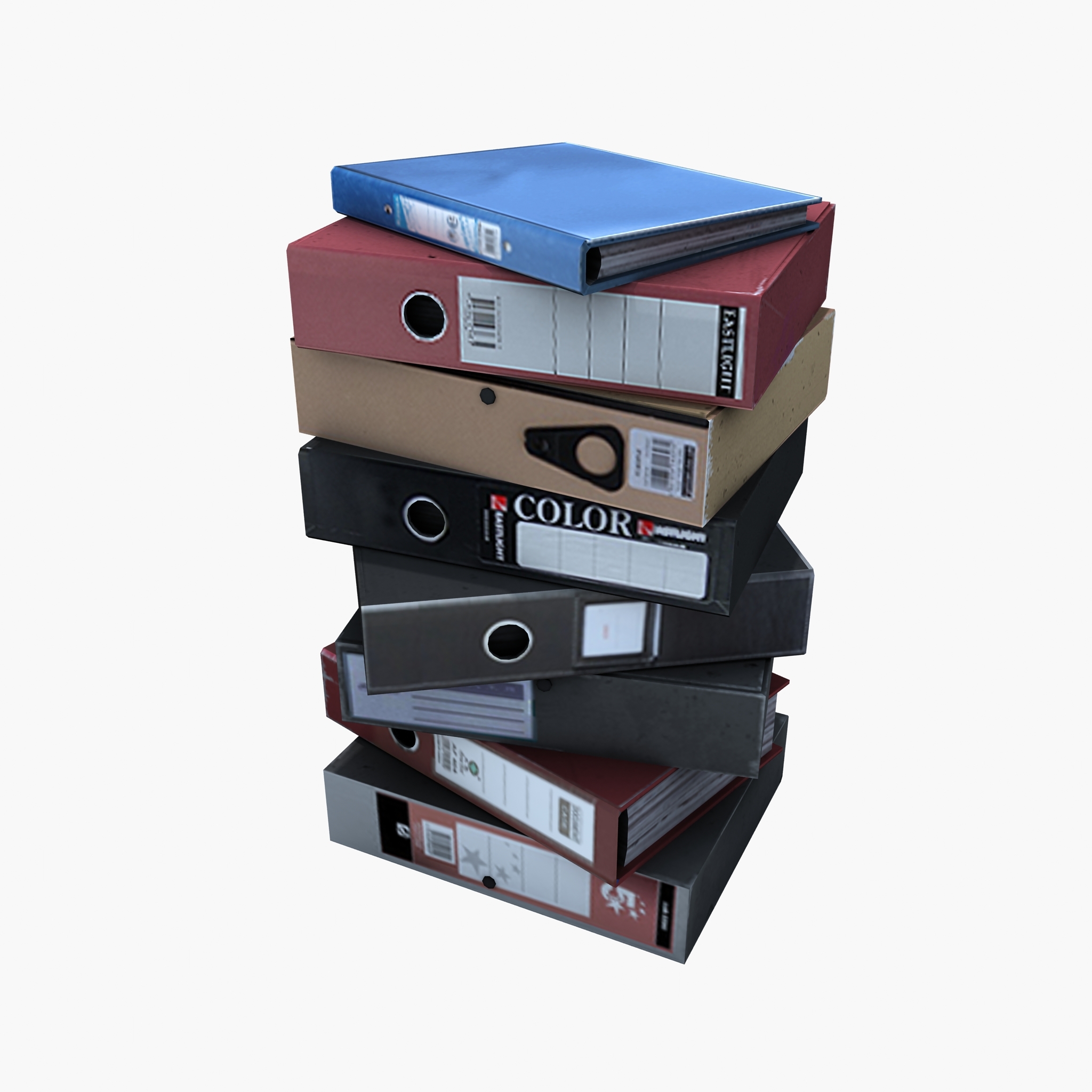 office files folders 3d max