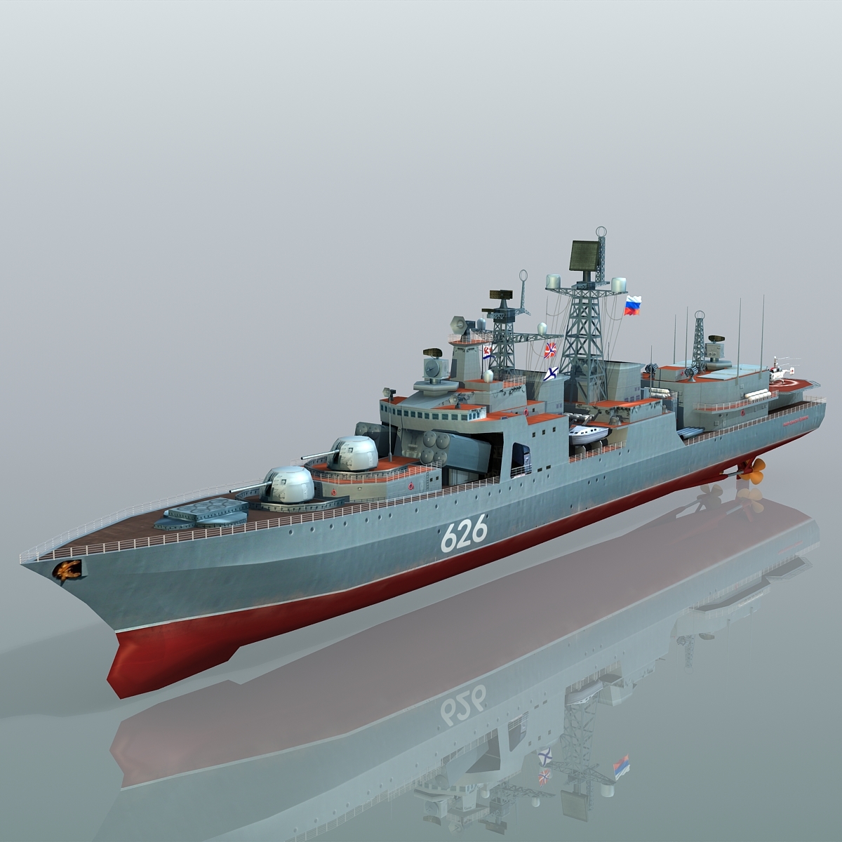 3d udaloy ii class destroyer