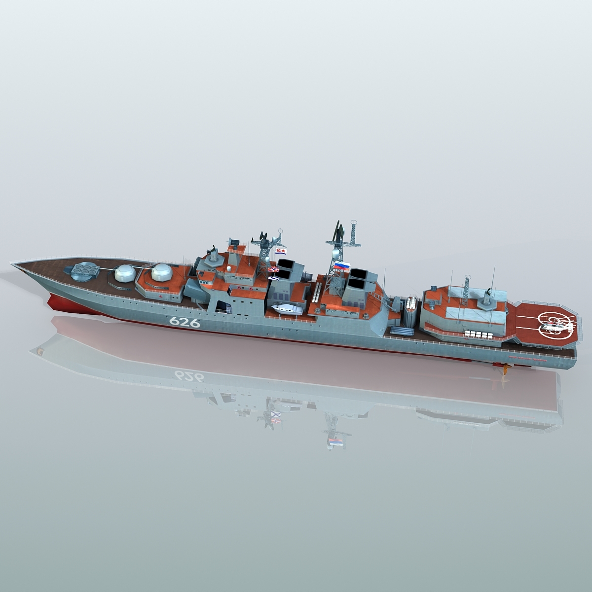 3d udaloy ii class destroyer