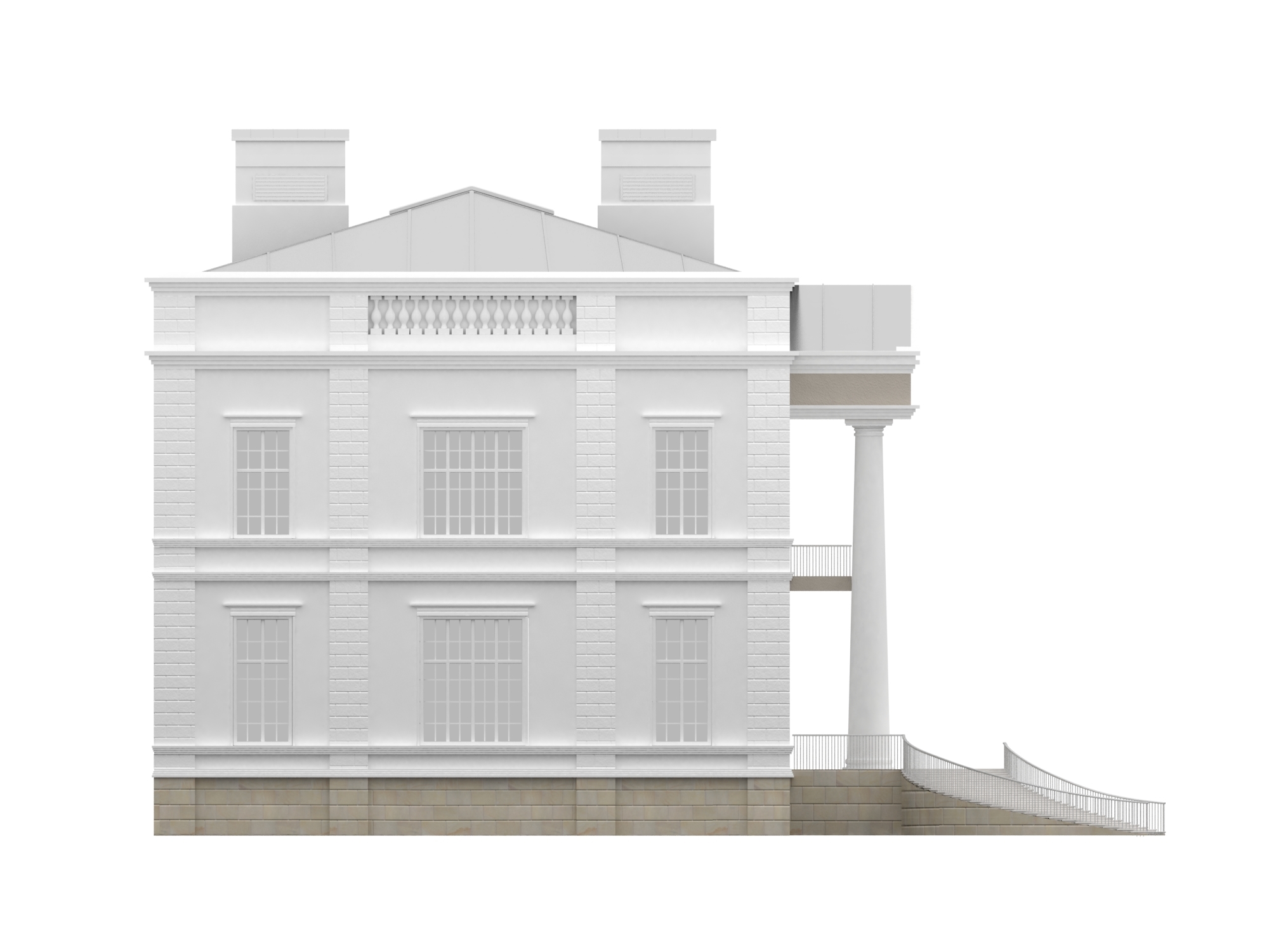 house columns 3d model