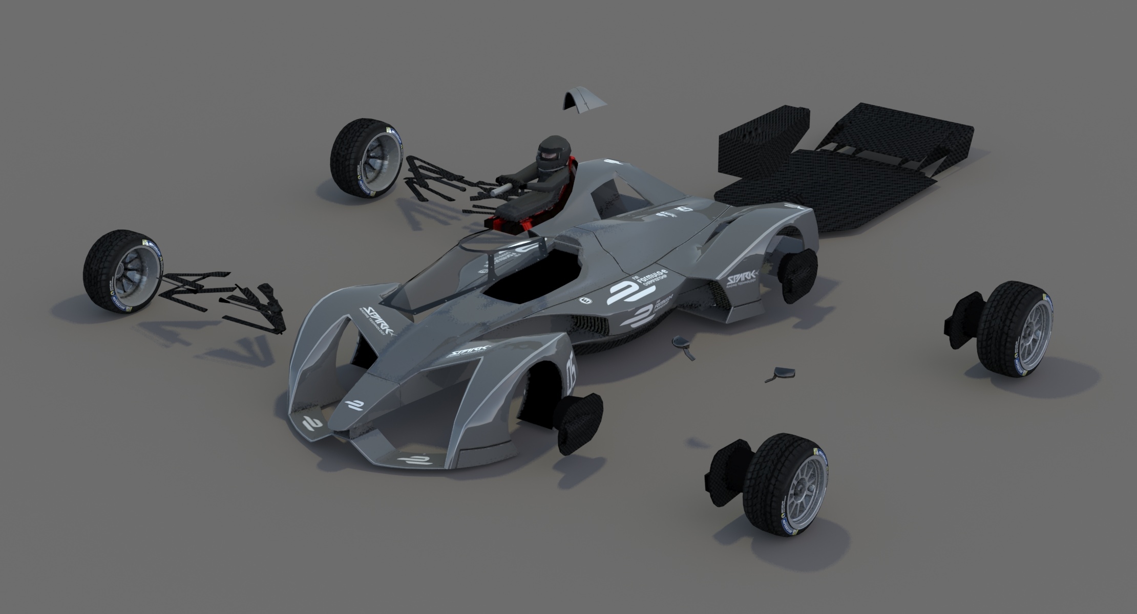 3d spark racing technology srt05e model
