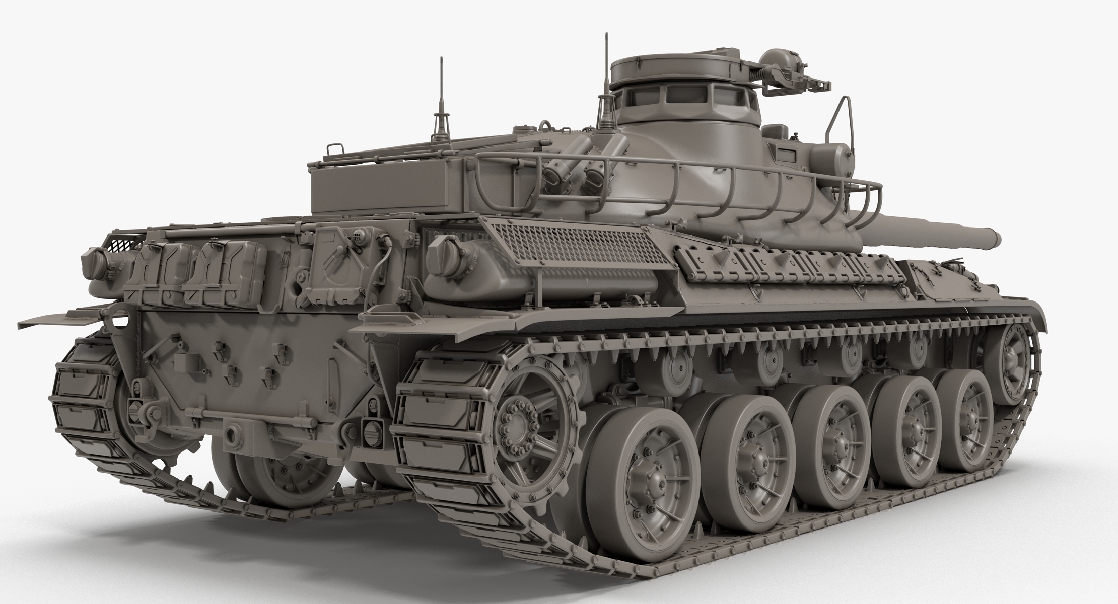 3d model french tank amx-30b