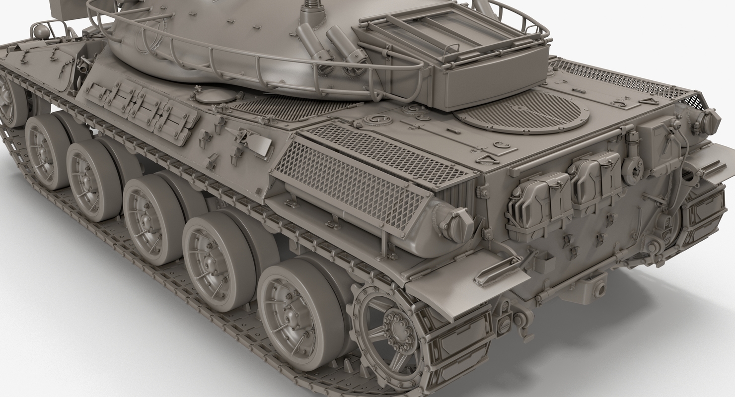 3d model french tank amx-30b