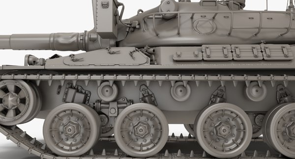 3d model french tank amx-30b