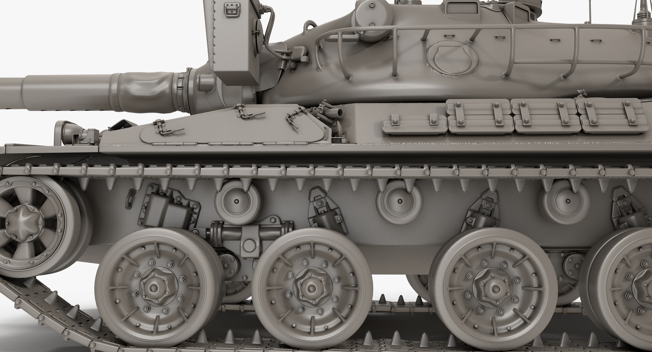 3d model french tank amx-30b