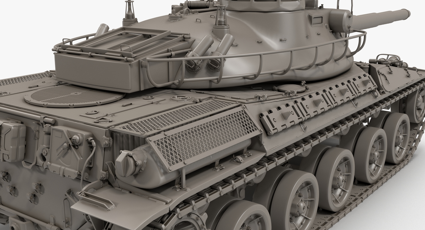3d model french tank amx-30b