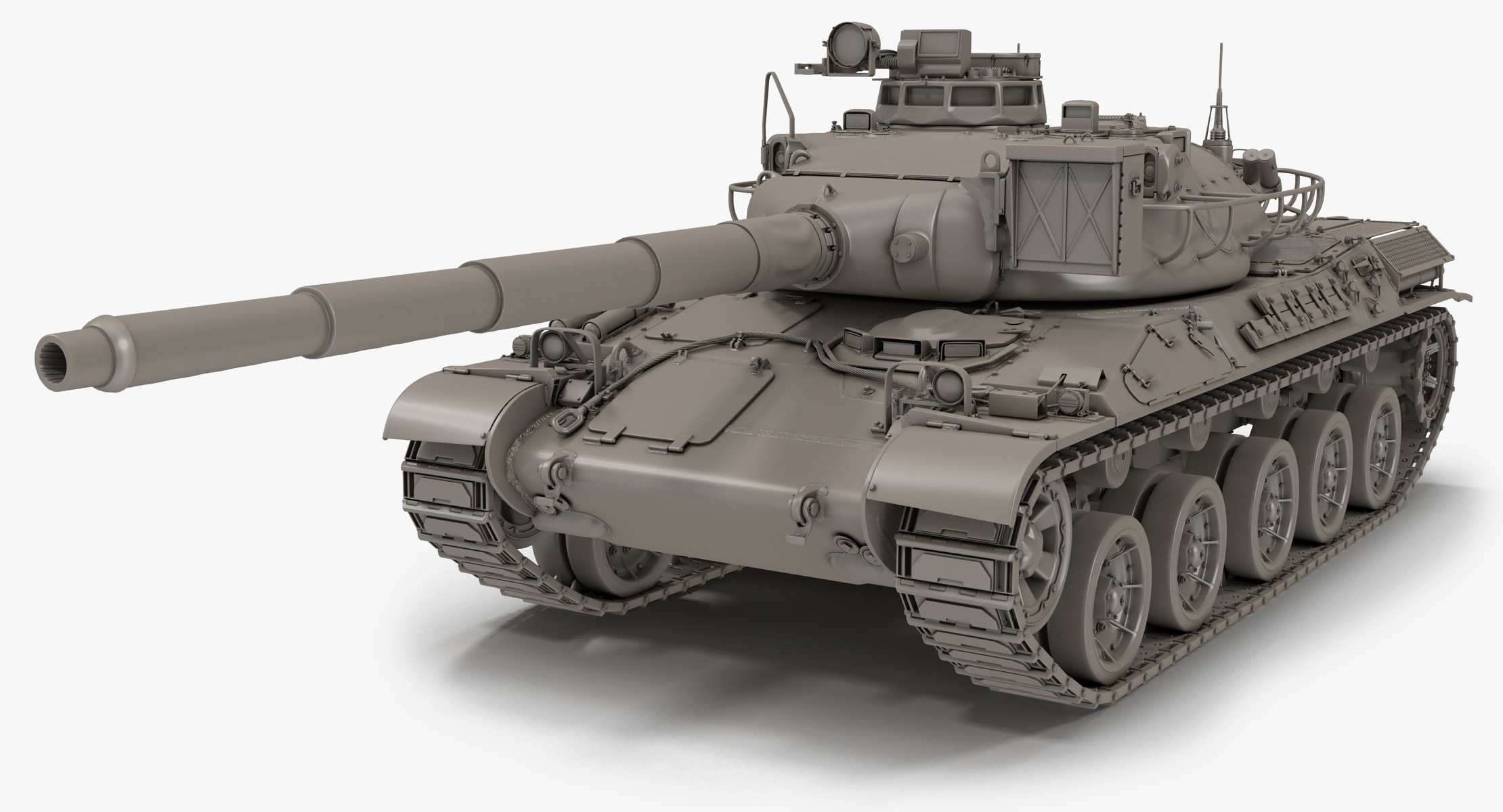 3d model french tank amx-30b
