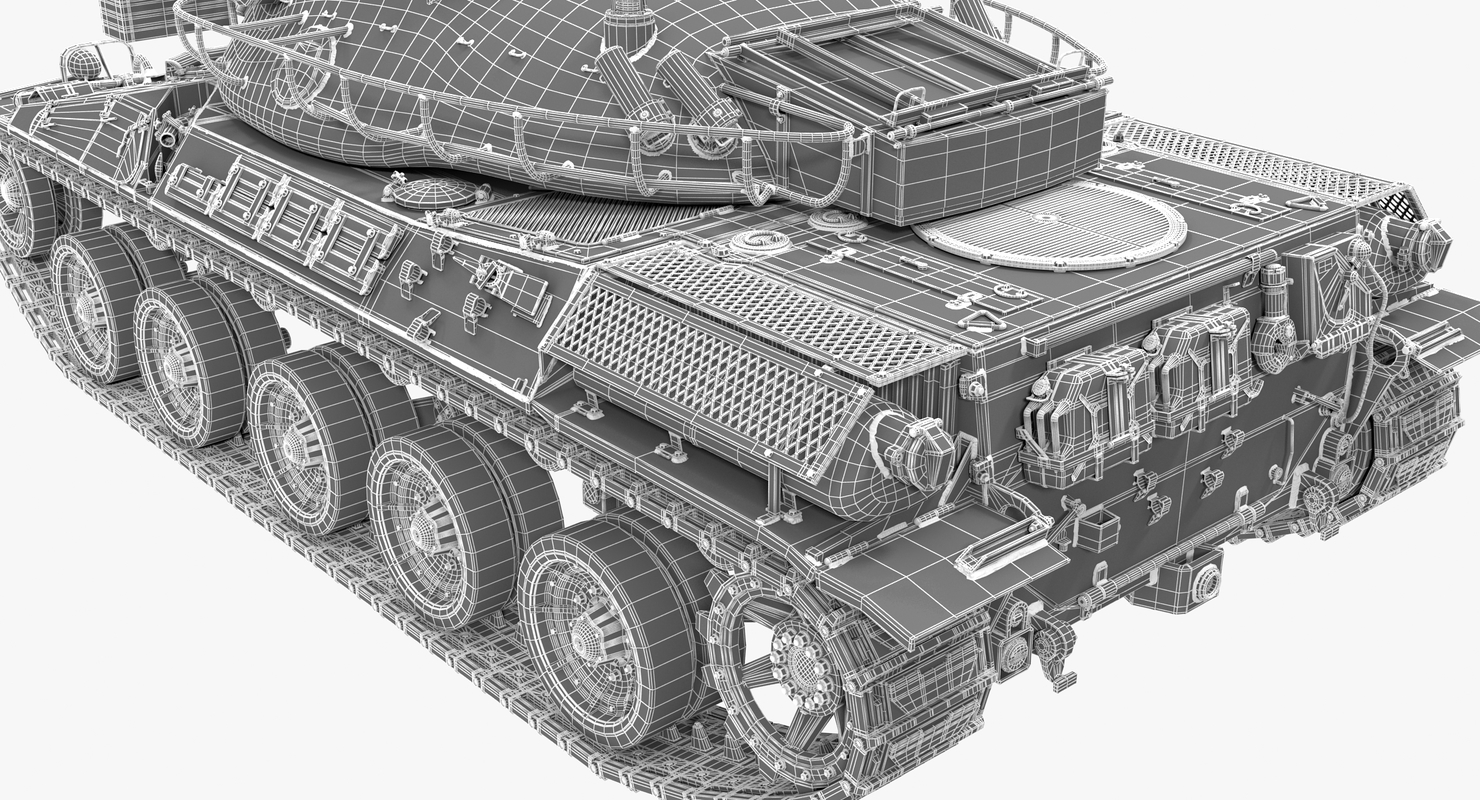 3d model french tank amx-30b