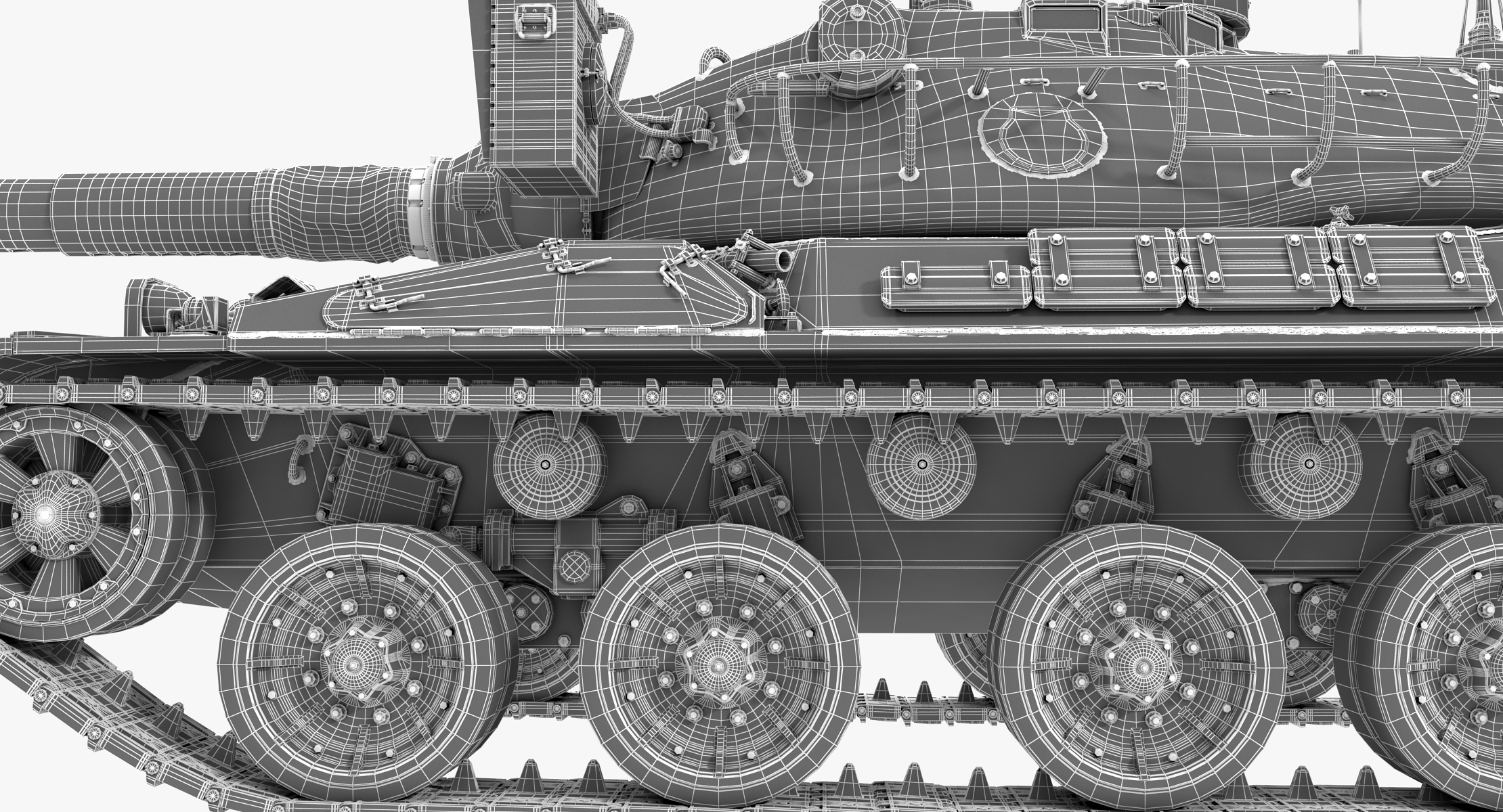 3d model french tank amx-30b