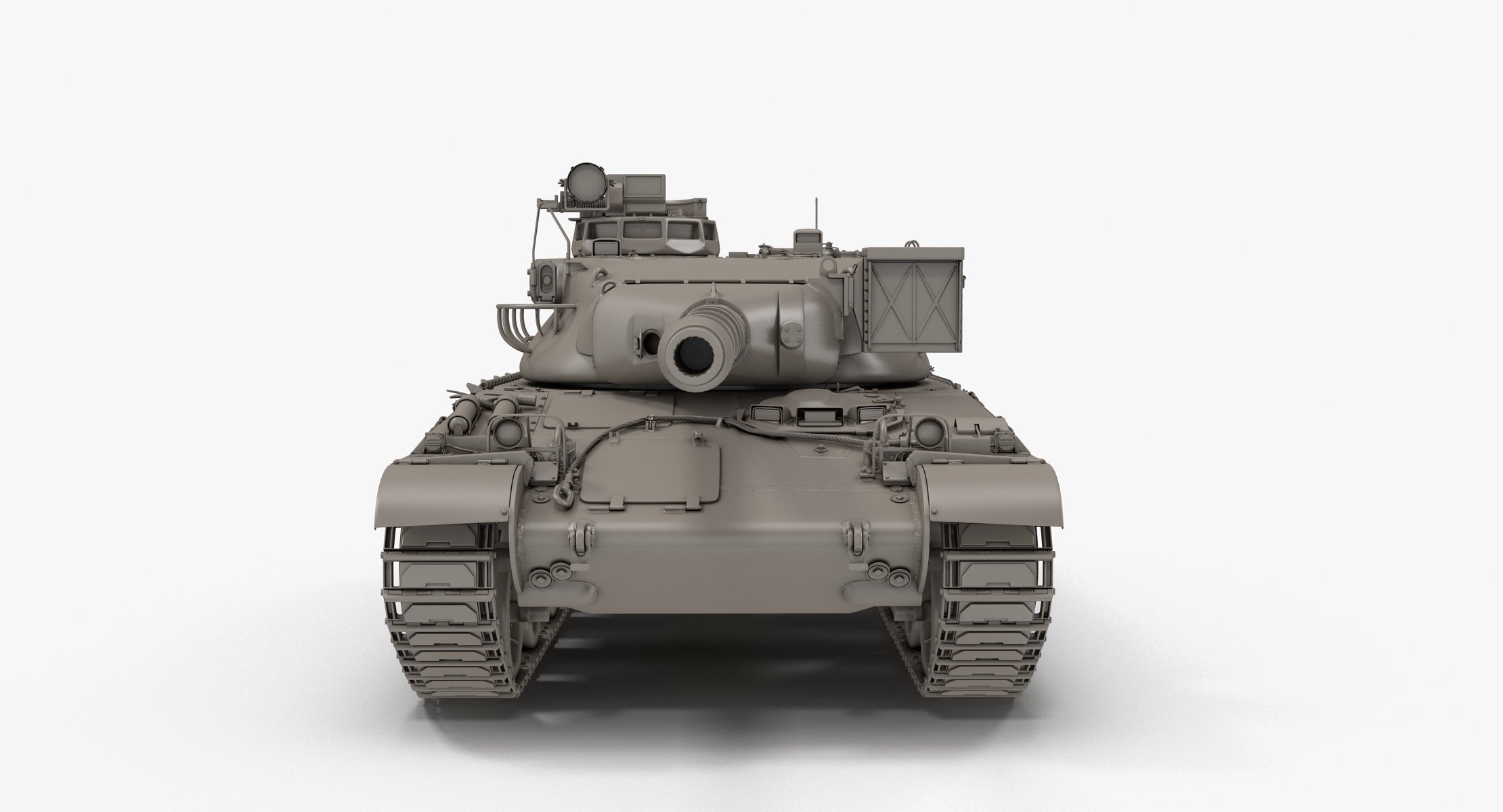 3d model french tank amx-30b