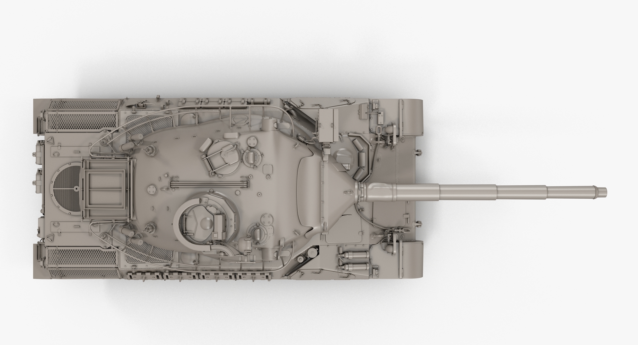3d model french tank amx-30b