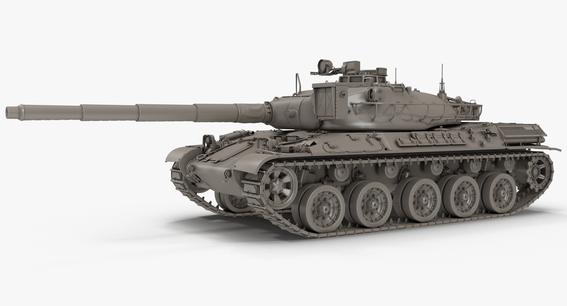 3d model french tank amx-30b