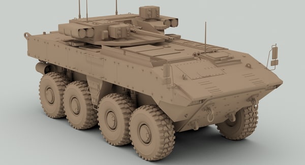 modern bumerang ifv 3d model