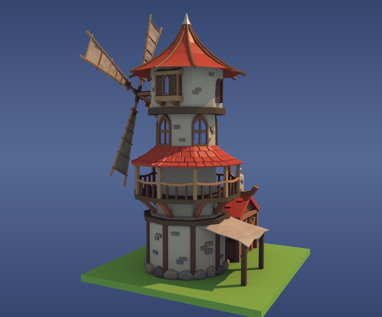 windmill games 3d model