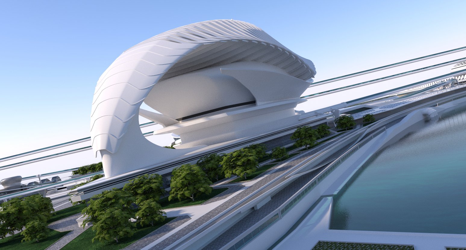 cities future buildings 3d model