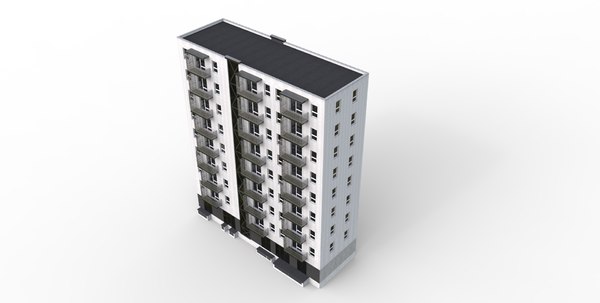 3d model new european flat