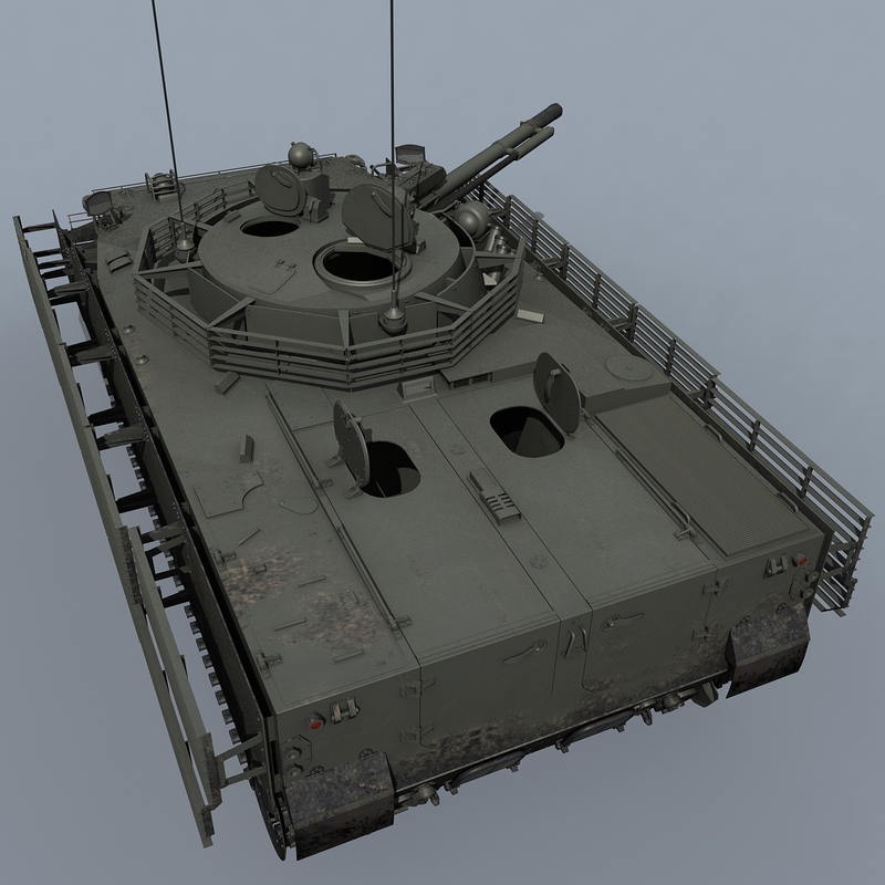russian bmp-3 cage armour 3d max