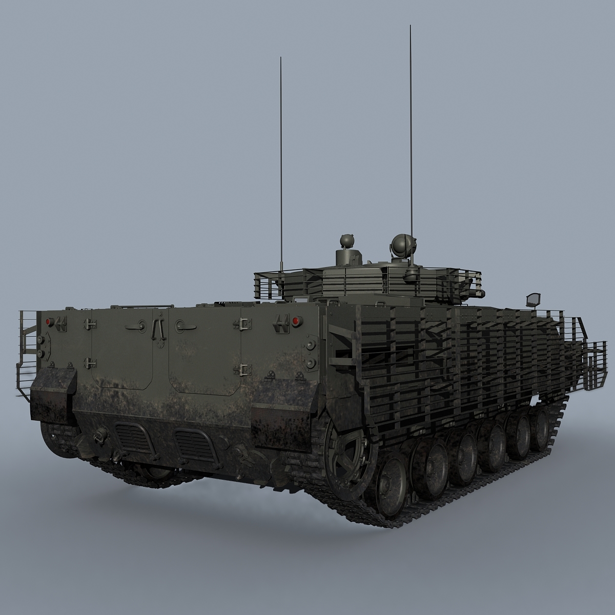 russian bmp-3 cage armour 3d max