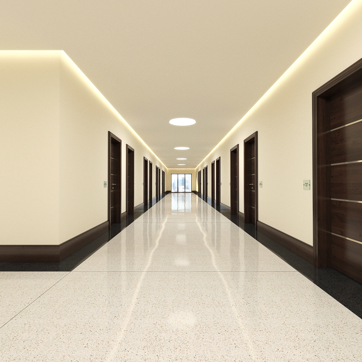 hotel hallway obj