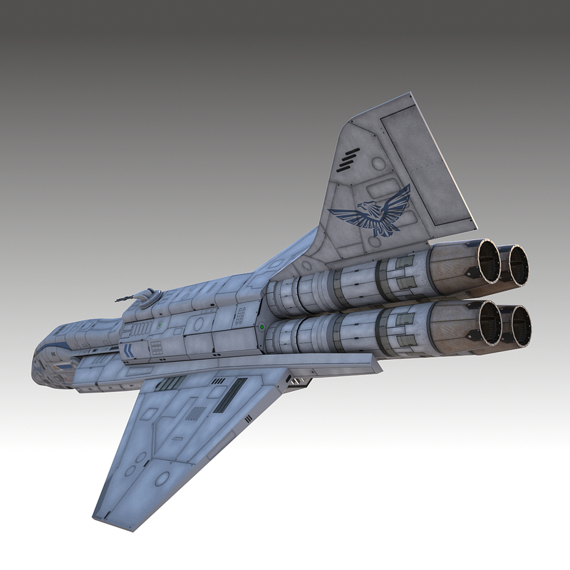 Space Escort Cruiser 3ds