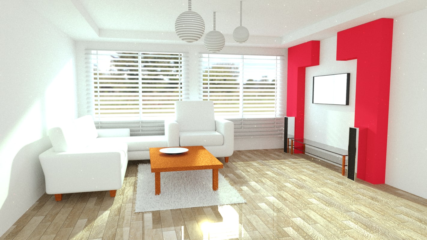 modern interior design 3d model