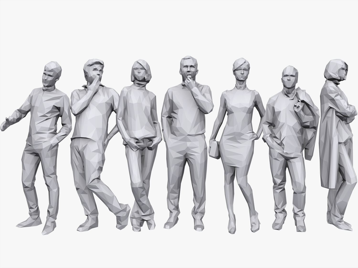 3d people pack casual model