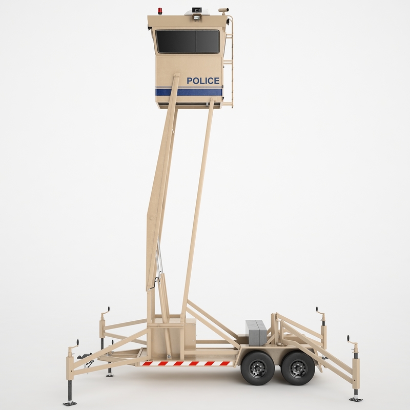 3d max police tower