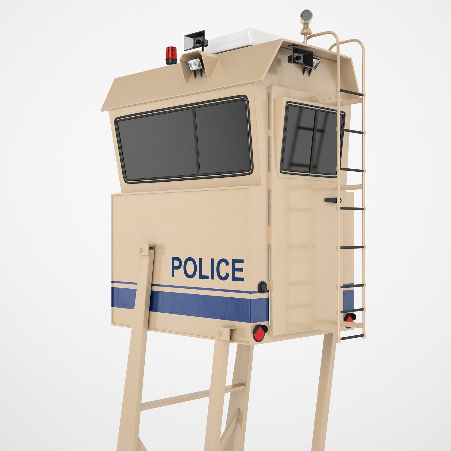 3d max police tower