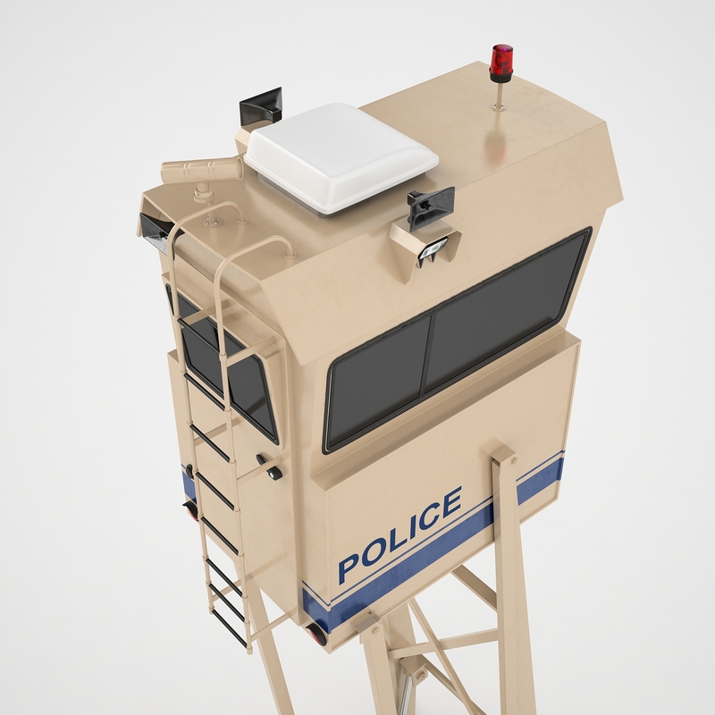 3d max police tower